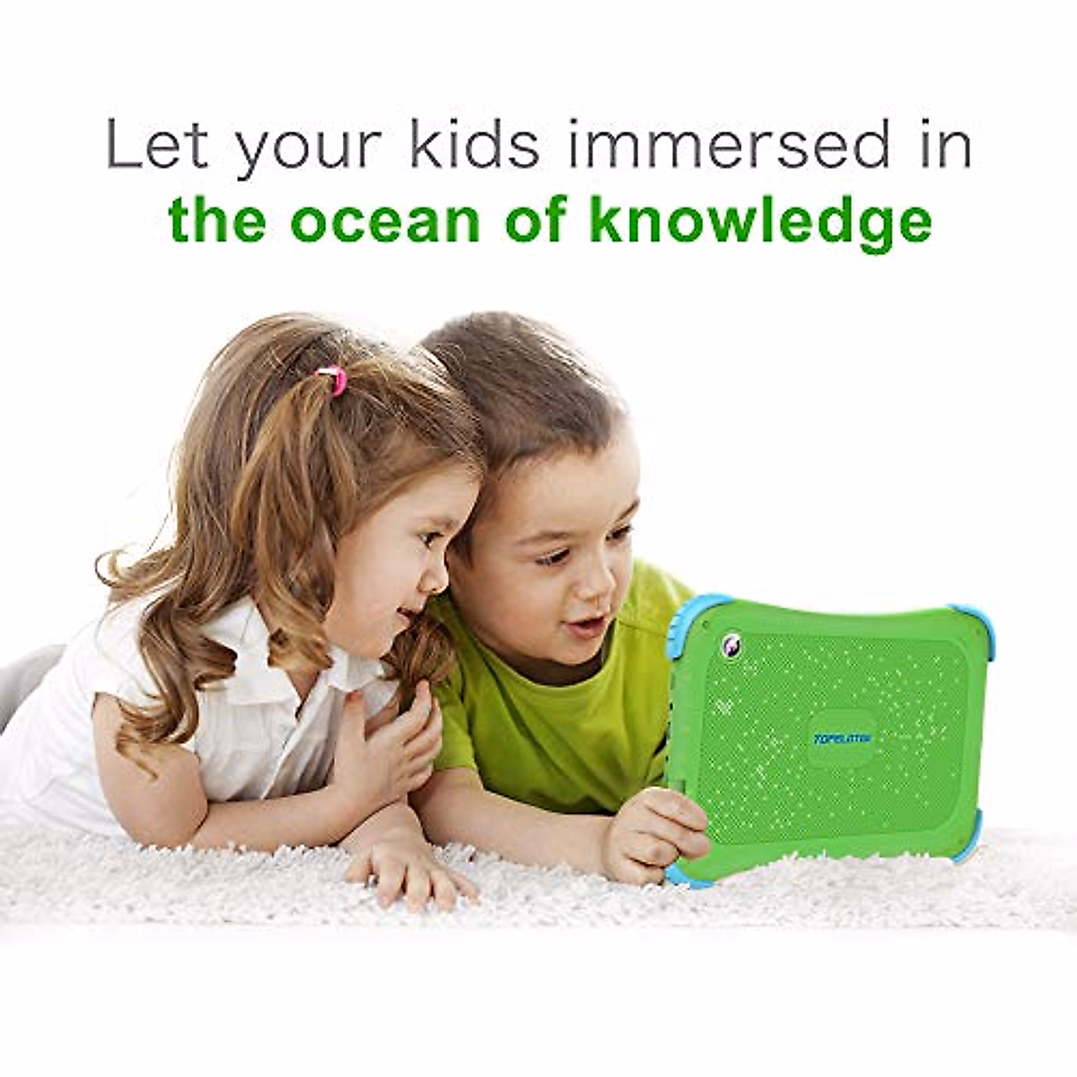 Kids Tablet 7 inch Android Tablet for Kids, Tablet for Toddlers Tablet with WiFi Parental Control Dual Camera 1GB 32GB Google Playstore YouTube Netflix for Boys Girls (Green)