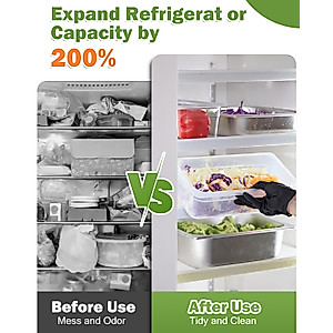 1/9 Size&2.5 Inch Translucent NSF Food Pan: 9 PCS[Total Seal] [Hot&Cold Resistant] Food Storage Containers with Lids, Topping Salad Bar Container (BPA-FREE)