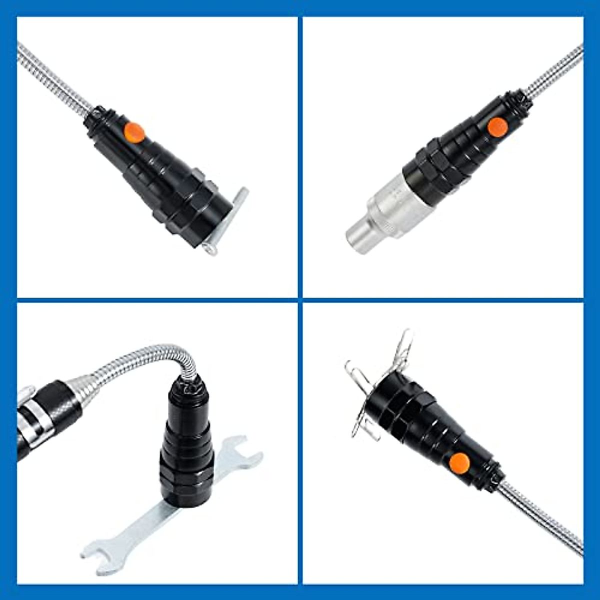 Magnet 3 LED Magnetic Pickup Tool, Telescoping Flexible Extendable Led Flashlights, Gifts for Men Dad Him 9 in 1 Multitool Pen Set, Christmas Gifts Cool Gadgets for Men