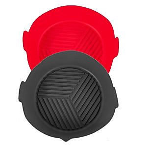 Holibanna 4 Pcs Silicone pad for air Fryer Silicone Trivet Rack Lifter air Fryer Baking Tray Steamer Trivet Silicone Steamer Lifter Silicone Baking Liner bakeware Suspenders