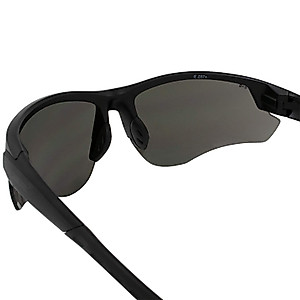 Epoch Eyewear Grunt Tactical Shooting Range Safety Sunglasses with Black Frames with Smoke Lenses
