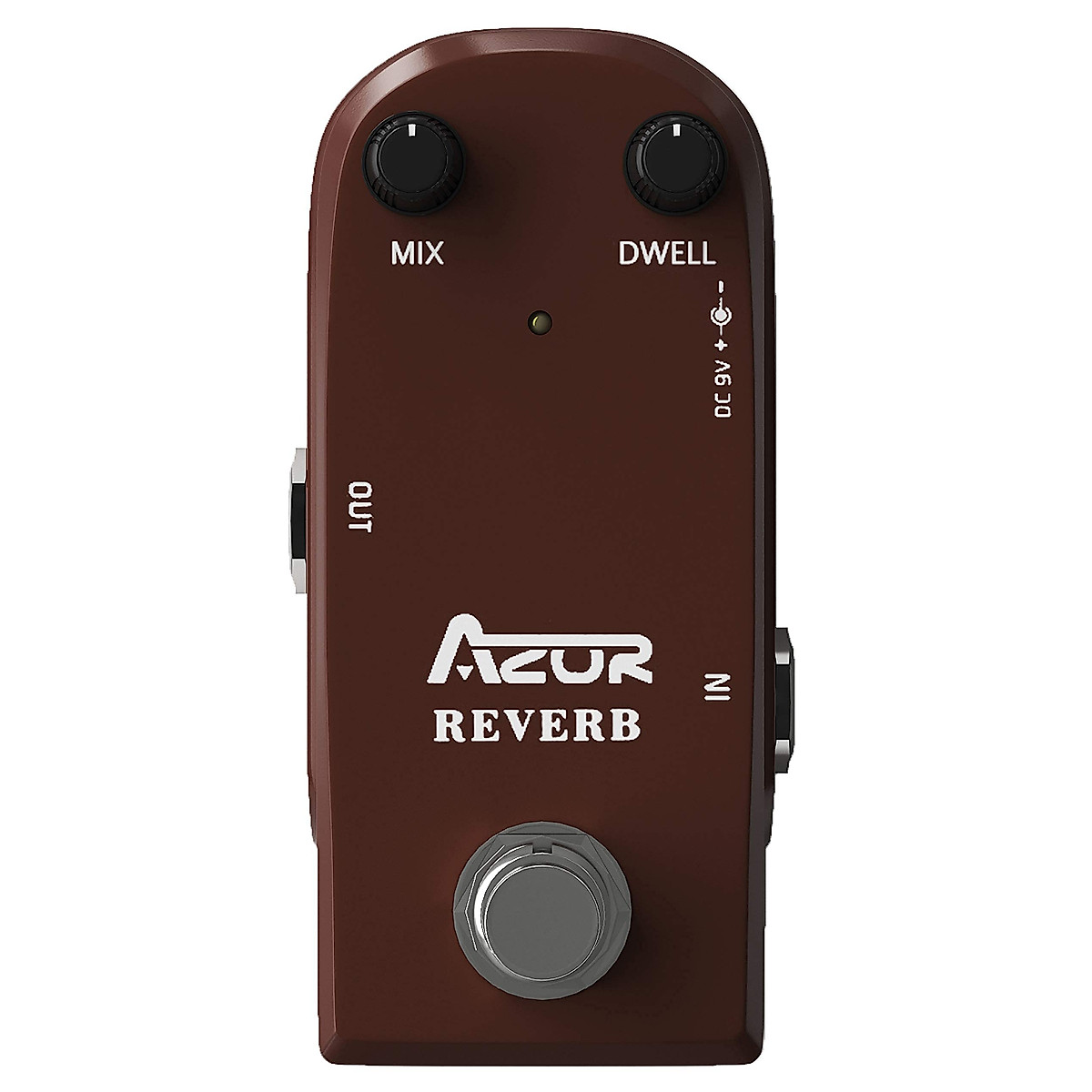 AZOR Pedal Power Adapter with AP311 Spring Reverb Guitar Effect Pedal with True Bypass Aluminium alloy case