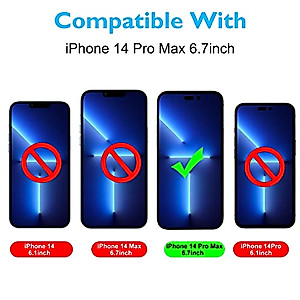 Esanik [3+2 Pack] Privacy Screen Protector for iPhone 14 Pro Max 6.7" Anti-Spy Tempered Glass + Camera Lens Protector, Installation Frame, 9H Hardness, Case Friendly, Easy Installation, Bubble Free