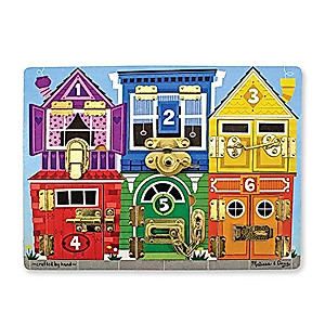 Melissa & Doug Latches Board & Magnetic Hide & Seek Board
