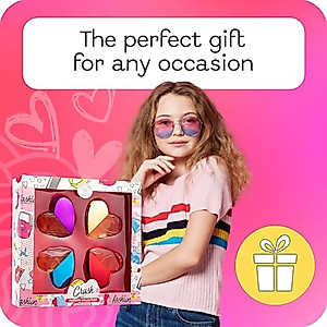 SCENTED THINGS Crush Perfume Gift Set for Teen Girls, Kids Body Spray for Girls 10-12 & Teens, Body Mist for Teenage Girl, Fashion Collection 4 Heart-Shaped Perfumes Bottles