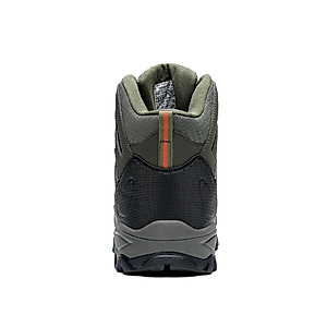 NORTIV 8 Men's Hiking Boots Waterproof Work Outdoor Trekking Backpacking Mountaineering Lightweight Trails Shoes Size 11 M US Army/Green/Black/Orange 160448_M Armadillo