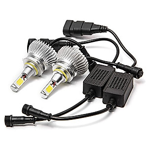 Biltek LED High Beam Conversion Bulbs Compatible with 1991-1993 Ferrari F40 (9005 Bulbs)