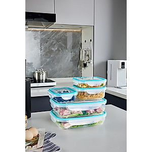 24 Airtight Food Storage Containers set, Freezer Safe, BPA-Free, Leakproof and Microwave/Dishwasher Safe Plastic Pantry Kitchen and Meal Prep Containers, Ideal for Lunch, Leftovers and Kitchen Storage