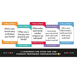 100 Conversation Cards for Kids - Engaging Questions & Conversation Starters - Family Card Games to Strengthen Parent-Child Relationship - Meaningful Topics for Dinner Table, Game Nights or Road Trips