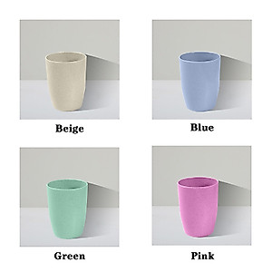 Lpdphanxfkx 4 Pcs Modern Toothbrush Cup Plastic Tumbler Cup Unbreakable Toothbrush Holder Mug Gargle Washing Cup for Home Bathroom Travel