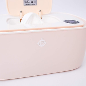 EZ Baby Trendy Wipes Warmer Dispenser Holder - Portable, Plugin, Comfortable Diaper Changing Experience - Infant, Newborn, Baby- (Pink)