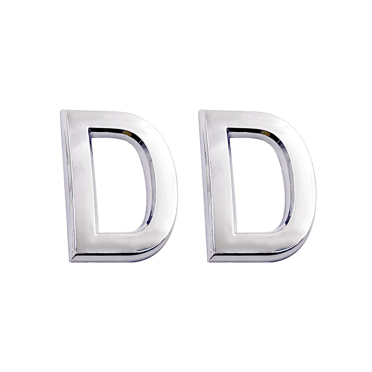 2.75 Inch Adhesive House Numbers, Mailbox numbers, Street Door Numbers, Self-stick Address Signs for Apartments, Double Silver Letter D
