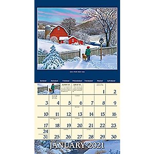 John Sloane's Country Seasons 2021 Deluxe Wall Calendar