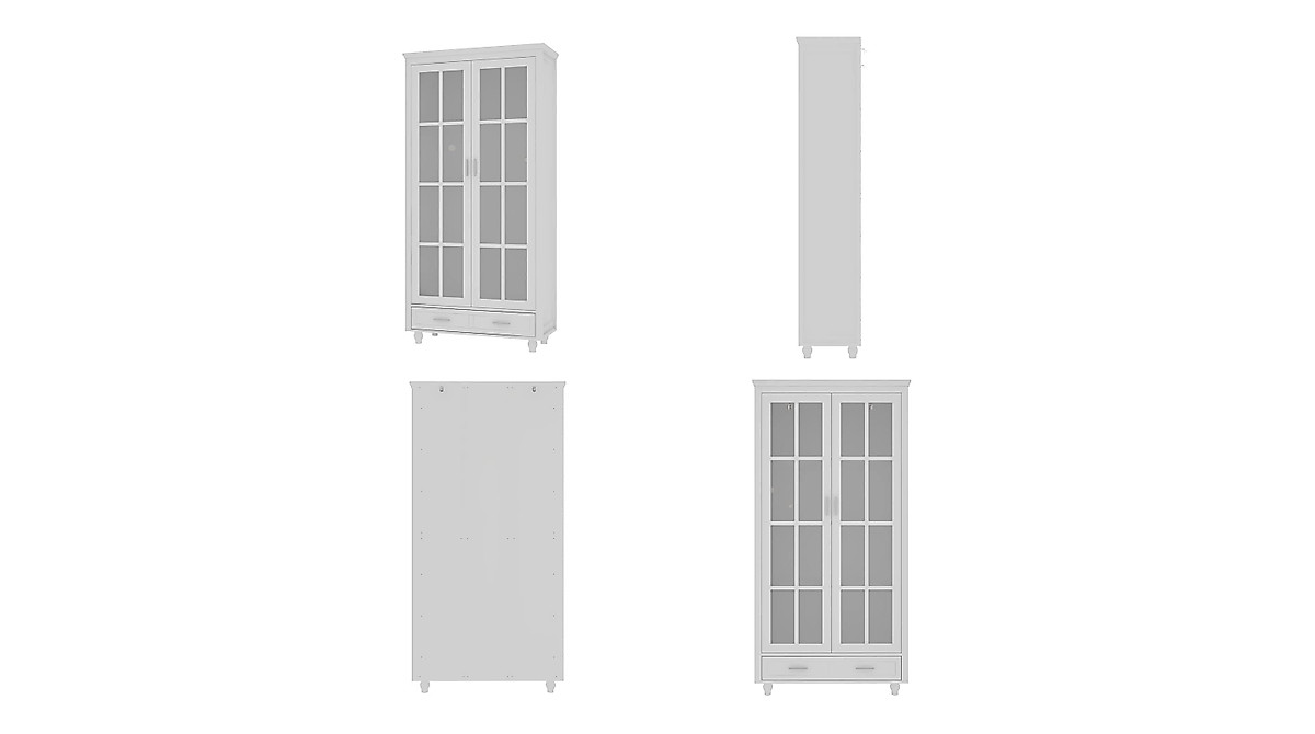Stylish ECACAD 3-Tier Storage Cabinet for Home & Office