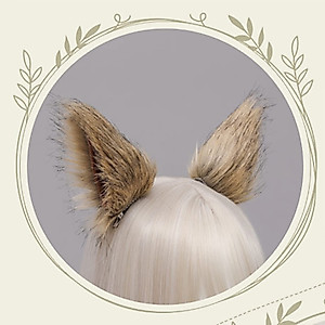 Song Qing Party Cosplay Costume Fox Ears Faux Fur Hair Hoop Headband + Tail Set