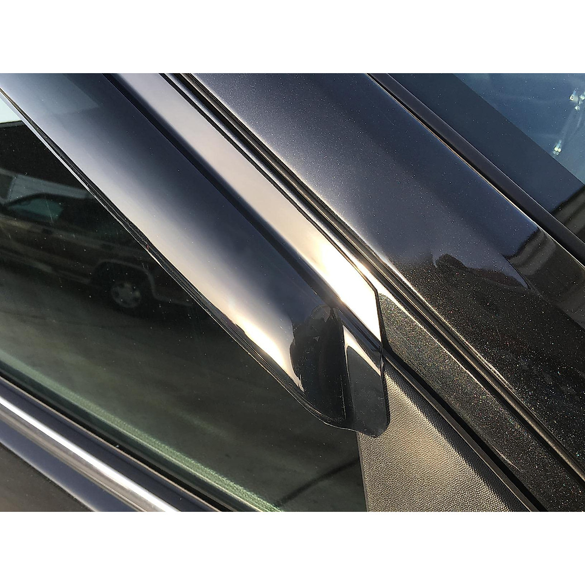 Puermto 94550 Side Window Visor Wind Deflector, 4pcs Out-Channel Rain Guards Set fit for 2006 Lincoln Zephyr&2007-2012 Lincoln MKZ& 2006-2012 Ford Fusion&2006-2011 Mercury Milan