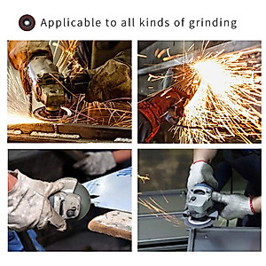 Nisorpa 25 Pack 4.5in Flap Sanding Discs 40 Grits Aluminum Oxide Abrasive Grinding Wheels Bulk Premium Stainless Steel Grinder Disc for Metal Wood Polishing