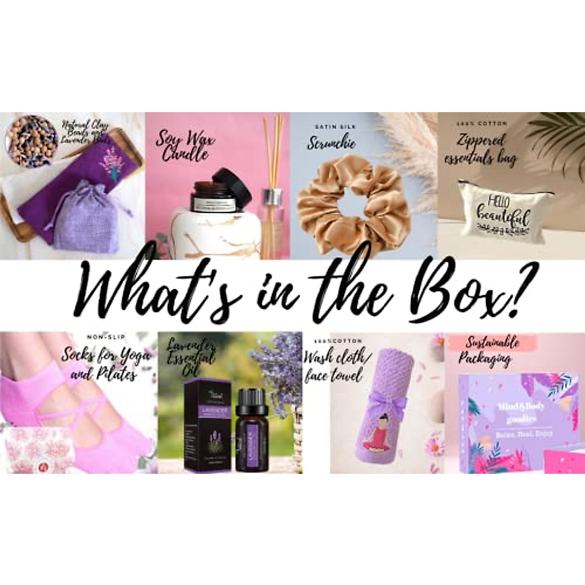 LUCKAYA Birthday Gift Set for Women SPA Gift Set, Yoga Gift Set Relaxation Gift Basket, Birthday Gifts for Wife, Birthday Gifts for Mom, Birthday Gifts for Friend