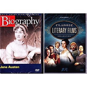 Jane Austen Biography , Tom Jones the Movie Special Literary Films Edition : A&E 3 Disc Box Set