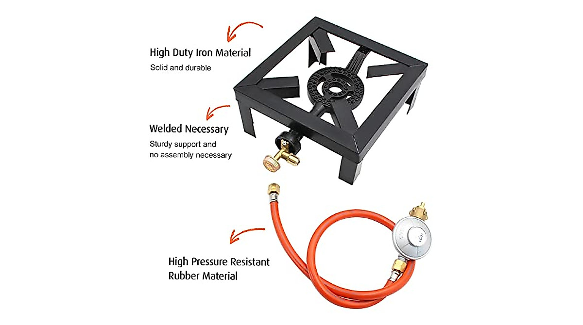 Taruor 8KW Heavy Duty Single Burner Stove for Outdoor Cooking