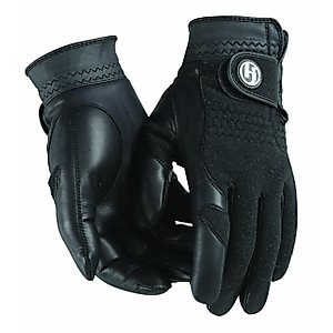 HJ Glove Women's Black Winter Performance Golf Glove, Large, Pair