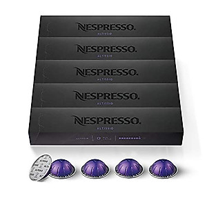 Nespresso Capsules VertuoLine, Altissio, Medium Roast Espresso Coffee, 50 Count Coffee Pods & Capsules VertuoLine, Double Espresso Scuro, Dark Roast Espresso Coffee, 30 Count Coffee Pods, Brews 2.7oz