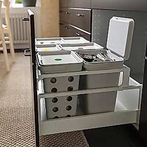 Ikea Bin with lid, Light Grey, 10 l