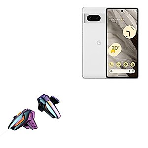 BoxWave Gaming Gear Compatible with Google Pixel 7 Pro (Gaming Gear by BoxWave) - Touchscreen QuickTrigger, Trigger Buttons Quick Gaming Mobile FPS for Google Pixel 7 Pro - Jet Black
