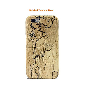 Aibote 1 Pair Spalted Maple Wood Knife Handle Scales Slabs Custom DIY Tools Material for Blank Blades Knives Jewelry Handicrafts Making(4.7"x1.6"x0.31")