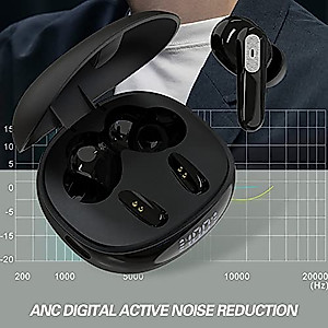 JS81 Bluetooth-Compatible V5.1 Smart- in-Ear Mp3 Stereo Sports Facility with Digital Display A Led (Black)