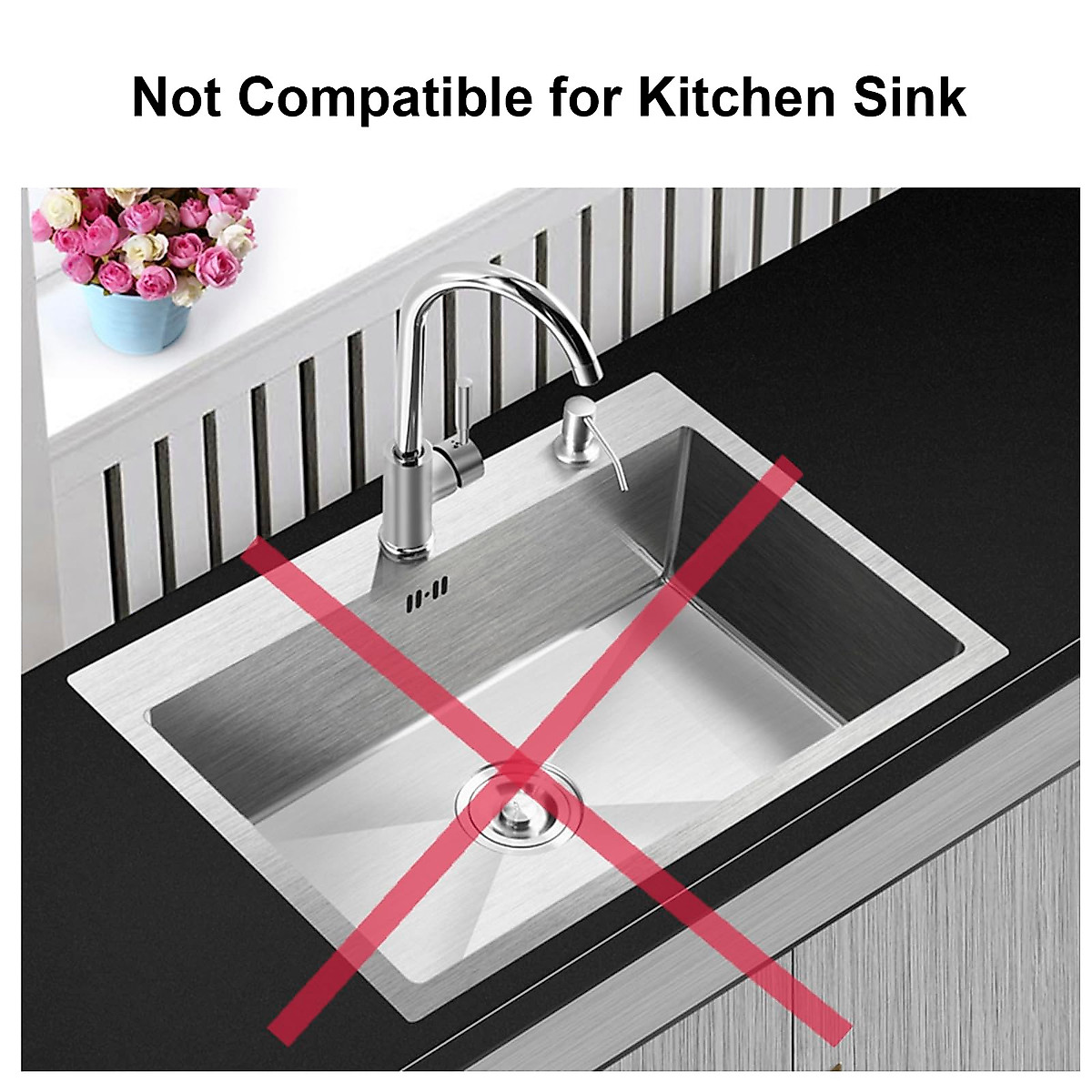 6-Pack Bathroom Sink and Tub Drain Strainer Screen Mesh, 2 Sizes 2.12" and 2.75" Top / 1" Basket Small Hair Catcher Shower Drain for Bathroom, Lavatory, Balcony, Utility, RV, Floor Drain, Sink Basin