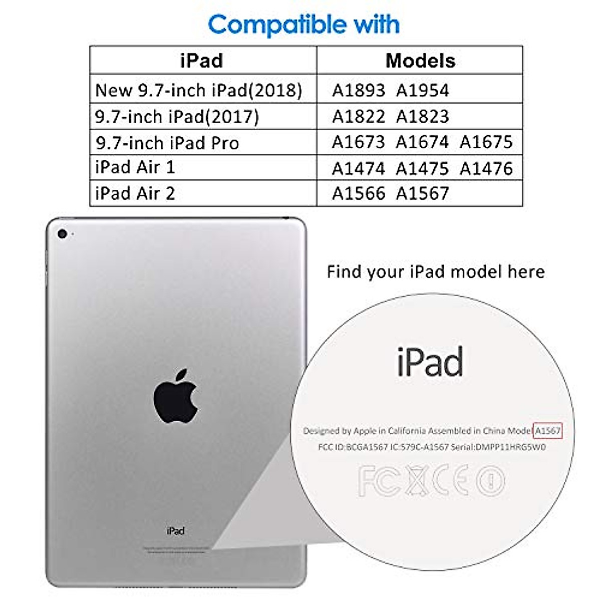 JETech Screen Protector for iPad (9.7-Inch, 2018/2017 Model, 6th/5th Generation), iPad Air 1, iPad Air 2, iPad Pro 9.7-Inch, Tempered Glass Film