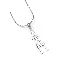 The Collegiate Standard Alpha Delta Pi Sterling Silver Lavaliere Pendant