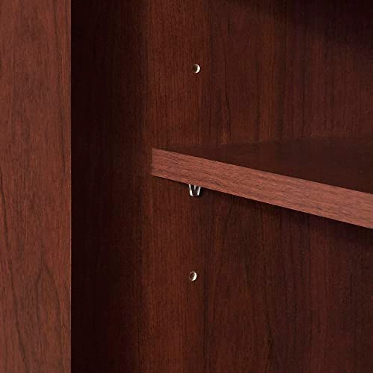 South Shore Axess Microwave Cart on Wheels, Royal Cherry