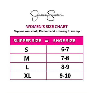 Jessica Simpson Women's Comfy Faux Fur House Slipper Scuff Memory Foam Slip on Anti-Skid Sole, Grey, Small