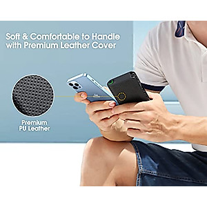 Luxtude Portable Phone Charger Built-in Wall Plug, 10000mAh Power Bank with Cables【iPhone Lightning & USB C & Micro】, Travel Fast Charge External Battery Pack for iPhone, iPad, Android, Samsung etc.