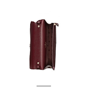 Kate Spade Tinsel Flap Glitter Crossbody Purse (Deep berry)