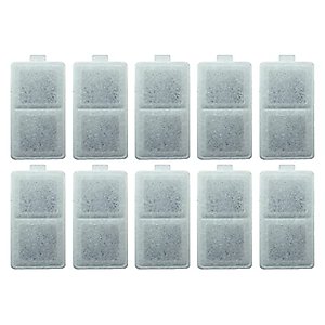 PET STANDARD Replacement Large Water Filter Compatible with Whisker City® Automatic Pet Fountain, Pack of 10