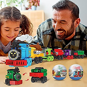 JMBricklayer Party Favors for Boys Girls, 12 in 1 Train Building Blocks Sets, Creative Mini Building Blocks Sets for Goodie Bags, Birthday Gifts,Classroom Prize