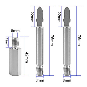 9pcs Jigsaw Massage Adapter Bits Attachment Tips Percussion Massager Ball Heads for Muscle Relaxation