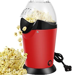 Ghojet Hot Air Popcorn Maker 1200W Electric Popcorn Maker High Explosion Rate Popcorn Maker Machine Portable Air Popper Popcorn Maker Mini Popcorn Popper Machine with Measuring Cup for Home Movie Part