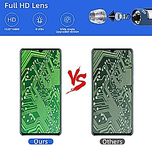 Bysameyee HD 2MP USB Microscope, 40X to 1000X Magnification Digital Microscope Camera Inspection Endoscope with Upgraded Metal Stand, Compatible with Windows 7 8 10, Mac, Linux, OTG Android Phones