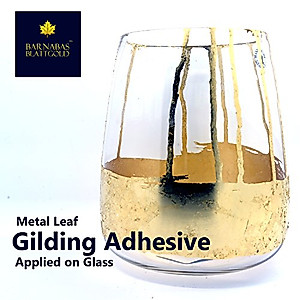 Gilding Adhesive 60ml - by Barnabas Blattgold - Water Based Gold Leaf Sheets Size