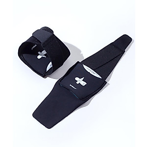 BRISON Plantar Fasciitis Relief - Arch Support Orthotics Inserts Brace - Adjustable Compression Helps with Planters Facetious Flat Foot Pain Foot Care Black