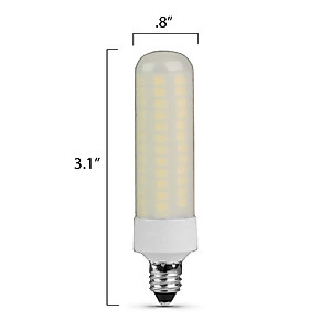 Feit Electric Specialty 6.5 Watts LED Light Bulb with 75-Watt Equivalent, Dimmable T4 Bulb, 750 Lumens, 9 Yrs. Leftime, 5000K Daylight, Pack of 1 - BP75MC/850/LED