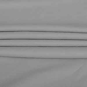 NHNHN Fitted Sheet-Deep Pockets-Soft Microfiber-Easy Care-Shrinkage and Fade Resistant-Fitted Sheets Full Size for Girl Woman Teens Kids-Only 1 Fitted Sheet(Full,Light Grey)