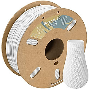 PLA Plus White and Marble Bundle, 3D Printer Filament Tough PLA Pro 8 Times Strength, Cardboard Spool 3D Printing Filament PLA + Dimensional Accuracy 99% +/- 0.03 mm