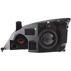 Evan Fischer Headlight Set Compatible with 2005-2007 Ford Focus Left Driver and Right Passenger Side Halogen With bulb(s)