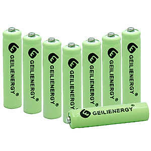 QBLPOWER Solar Light Batteries AAA Triple A NIMH 600mAh 1.2V Rechargeable for Garden Lights Remotes Mice(8Pcs)