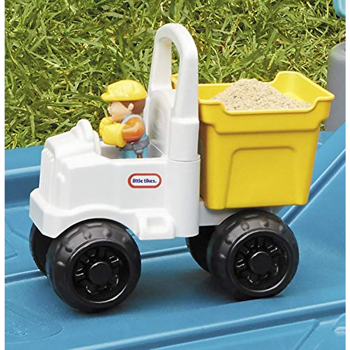 Little Tikes Dirt Diggers Excavator Sandbox for Kids, Including lid and Play Sand Accessories,Multicolor
